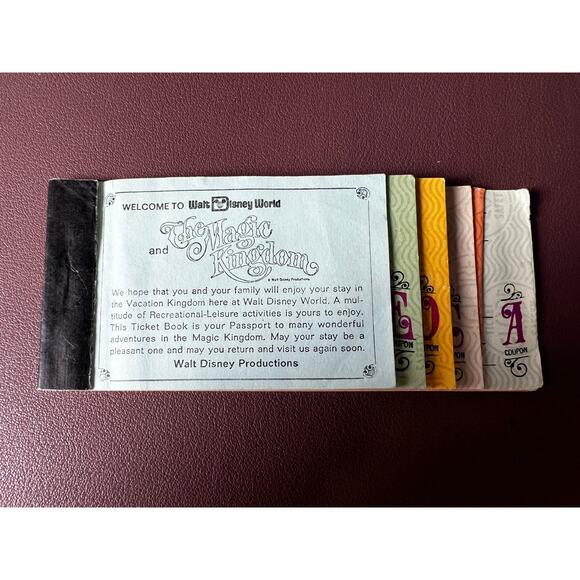 Disney | Other | Vintage 97s Walt Disney World Magic Kingdom Ticket ...